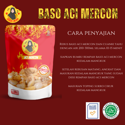 Jual Ay00! Baso Aci Mercon Neng Jinju Halal Tanpa Pengawet | Shopee ...