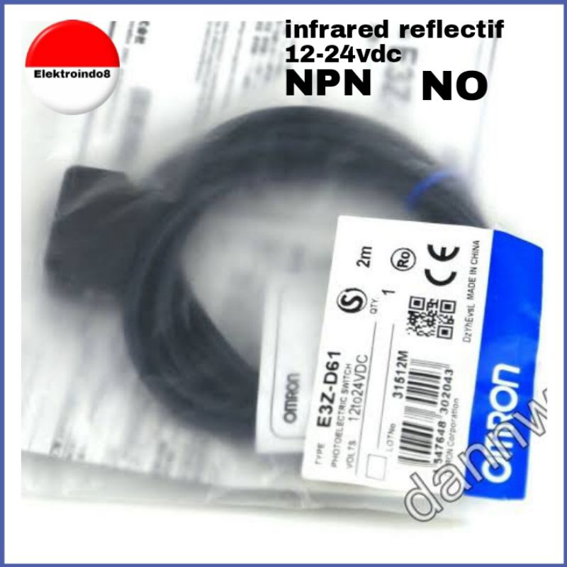 Jual sensor omron e3Z d61 12-24v NPN NO Diffuse-reflective infrared | Shopee Indonesia