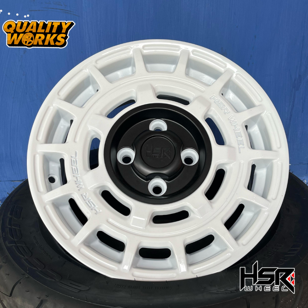 Jual Velg Mobil Swift R15 Model Rally Warna Putih Hsr Wheel Mentawai ...
