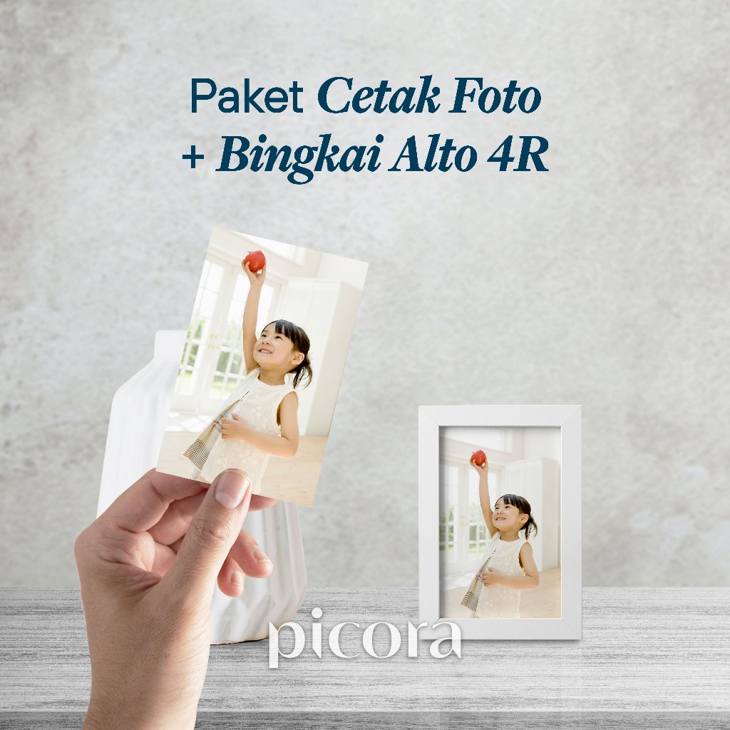 Jual PICORA Paket Cetak Foto + Bingkai ALTO 4R (10x15cm) Pigura Frame | Shopee Indonesia