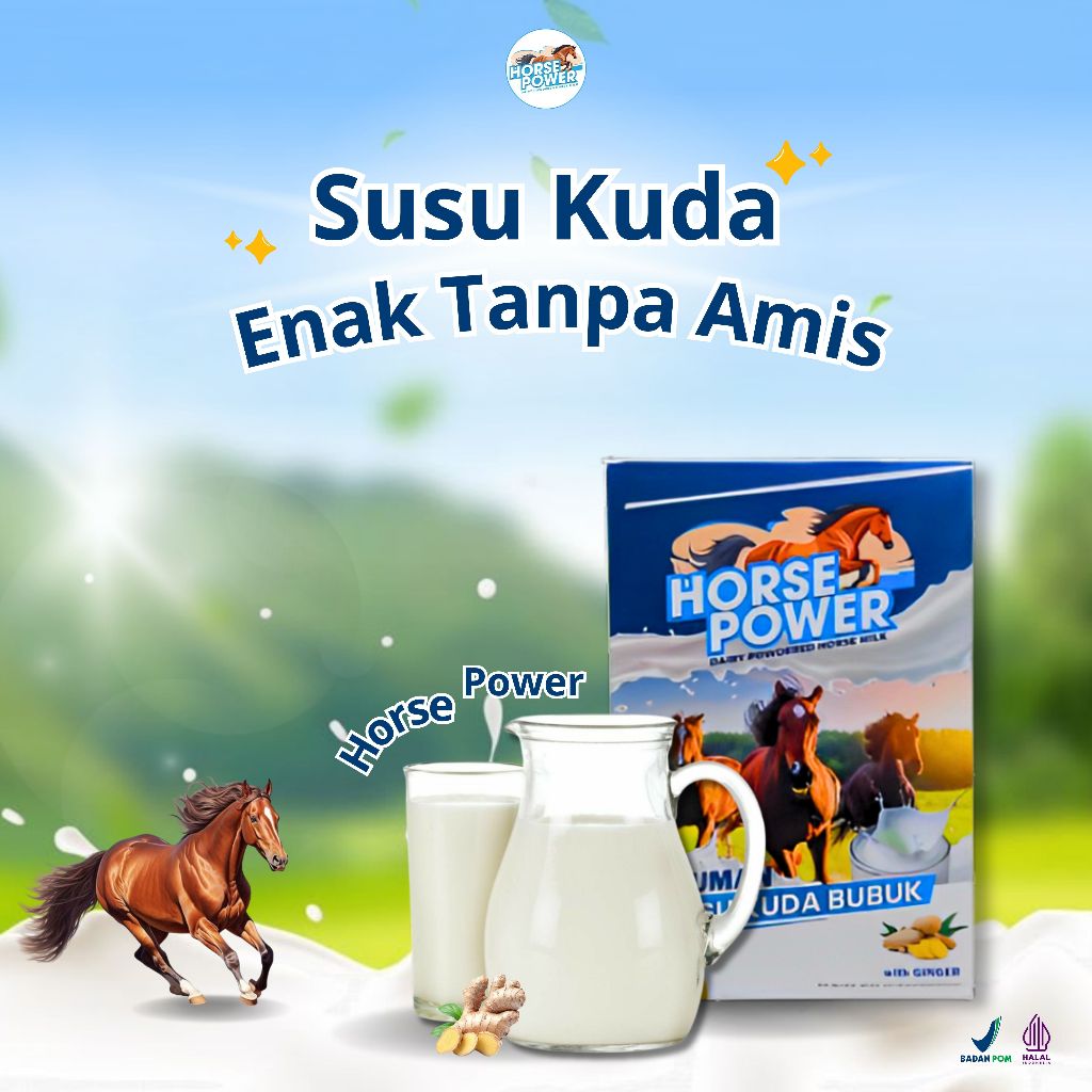 Jual HORSE POWER Susu Kuda Bubuk Jahe – Penguat Tulang & Sendi ...
