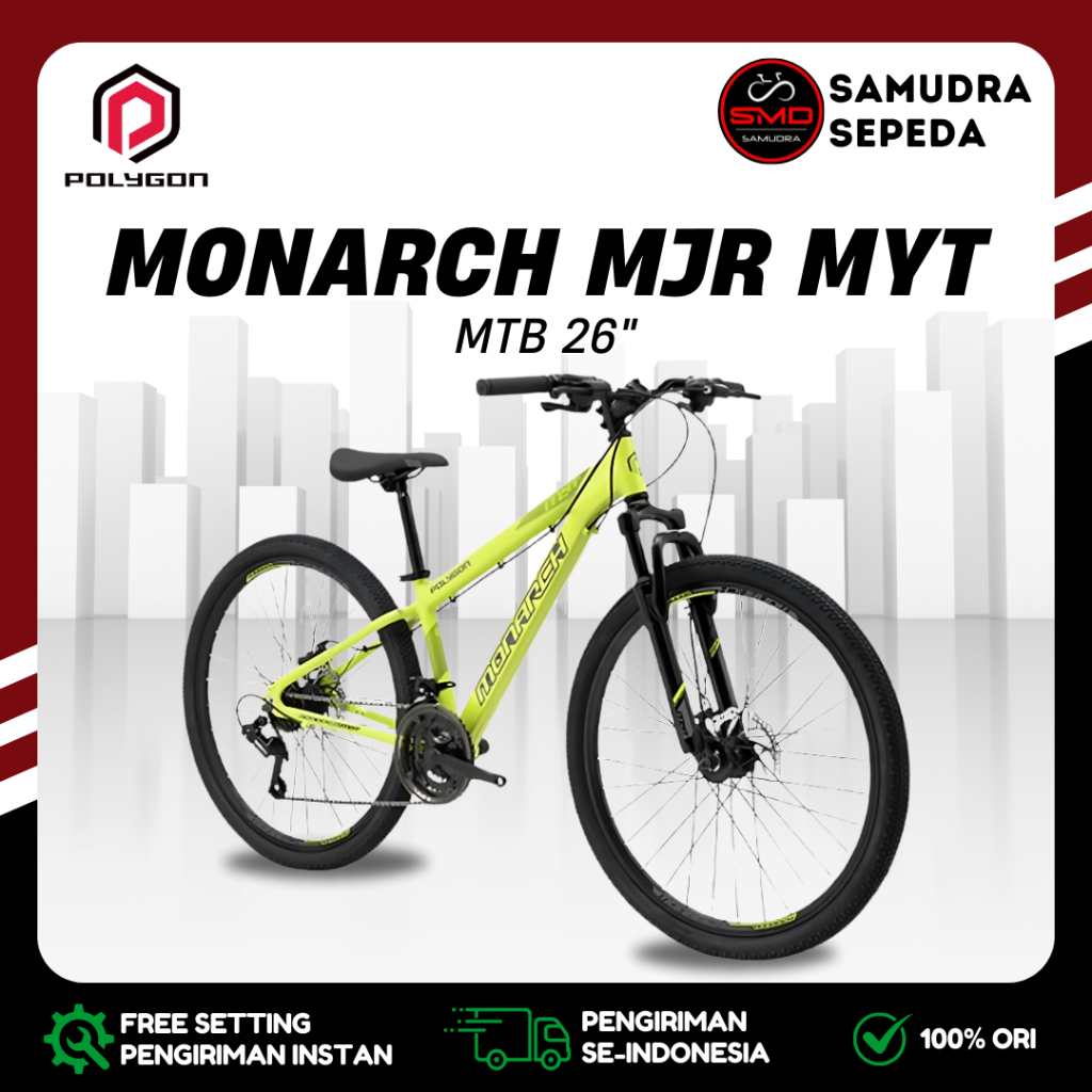Jual Sepeda Gunung MTB 26 inch POLYGON MONARCH MJR MYT Shimano Murah ...