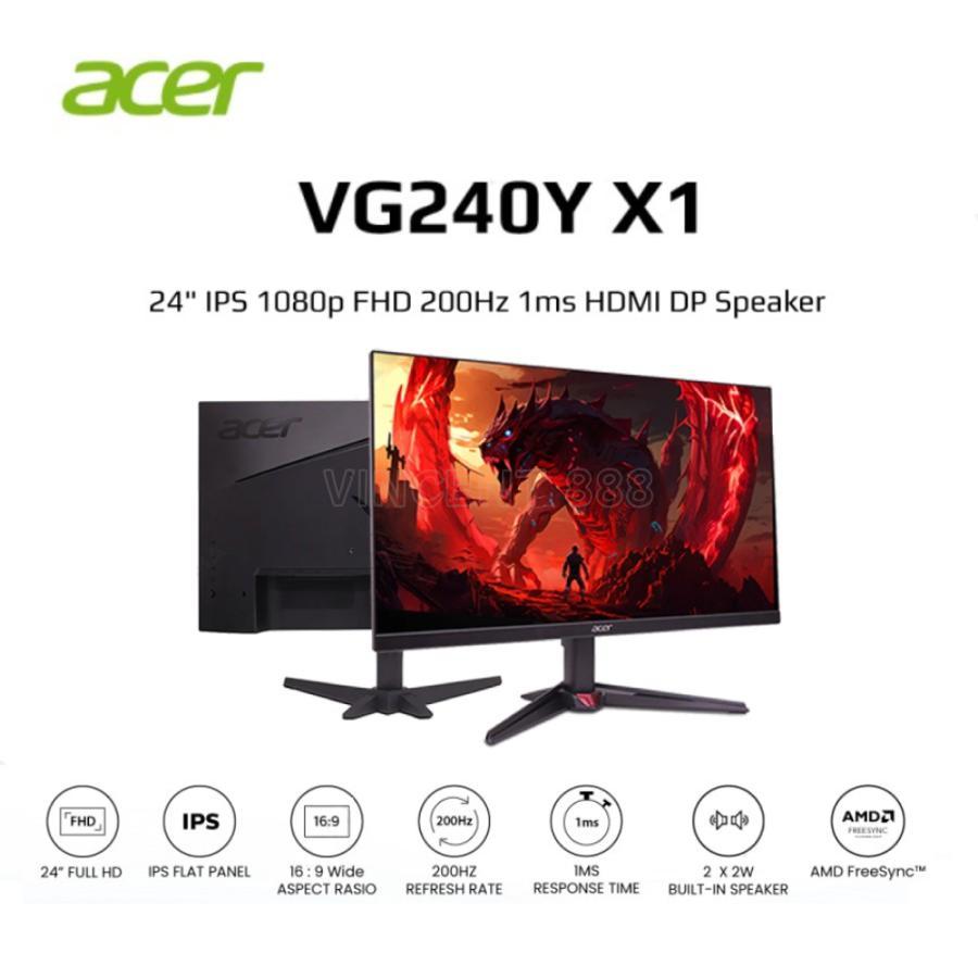 Jual MONITOR LED ACER NITRO VG240Y X1 IPS 200Hz 1ms 24INCH FHD 1080P ...