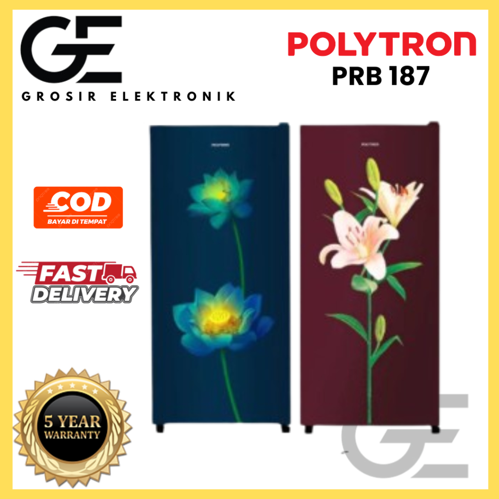 Jual KULKAS POLYTRON 1 PINTU PRB 187 KAPASITAS 180 LITER GARANSI RESMI ...