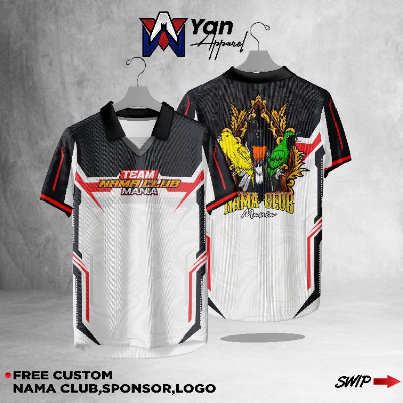 Jual Jersey Club Burung Full Printing Bebas Custom Design ( Bisa Satuan ...