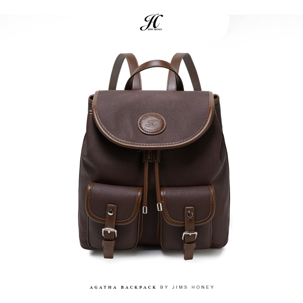 Jual Jims Honey - Tas Ransel Wanita Bahan Canvas Agatha Backpack ...
