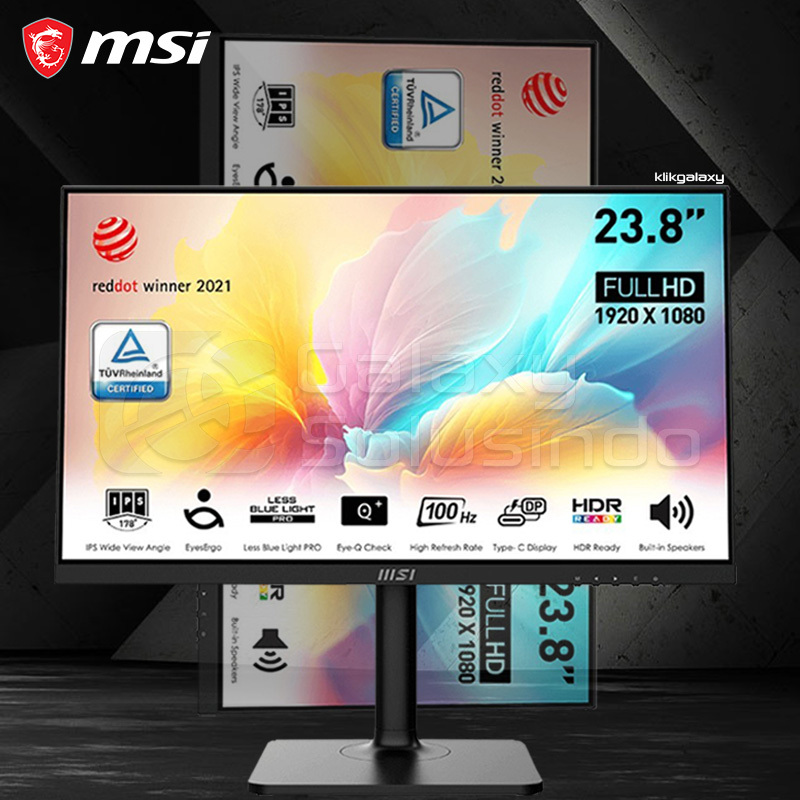 Jual MSI MODERN MD2412P 24 Inch IPS 100Hz FHD HDMI Professional Monitor ...