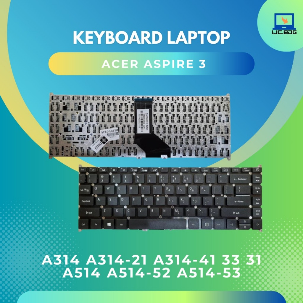 Jual (COD) Keyboard Laptop Acer Aspire 3 A314 A314-21 A314-41 33 31 A514 A514-52 A514-53 ...