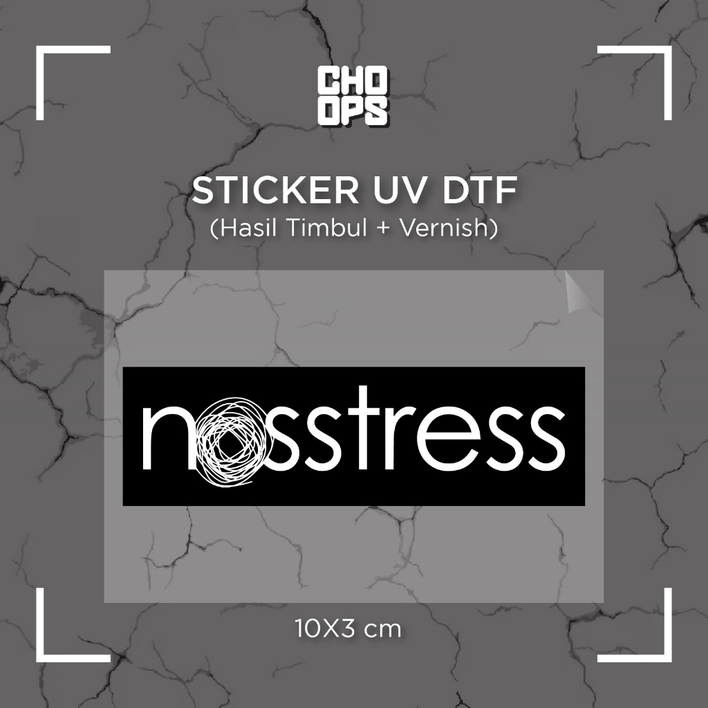 Jual NOSSTRESS | STICKER SATUAN | UV DTF | ANTI GORES | HELM BODY MOTOR ...