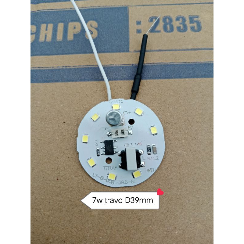 Jual pcb led ac acr 7w travo berkualitas tinggi nyala putih terang ...