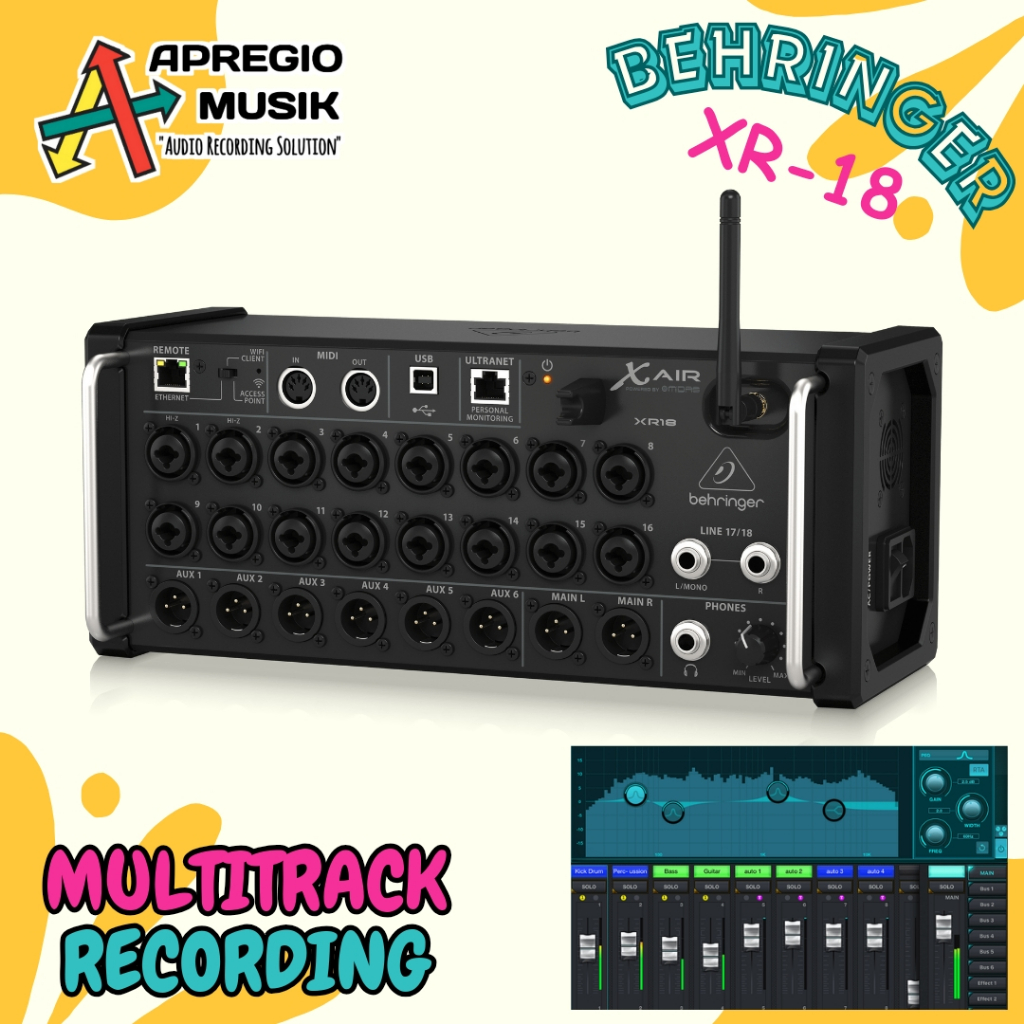 Jual Behringer XR18 Xair X air XR-18 XR 18 Mixer Digital Wifi with ...