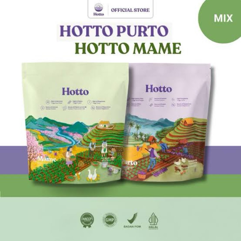 Jual HOTTO PURTO MULTIGRAIN Paket Bundling 2 Pouch isi 32 saset ...