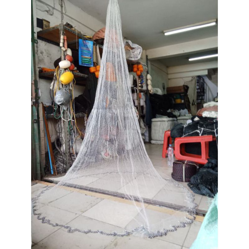 Jual Jala Lempar Ikan/Udang Senar 10 Feat 3meter Lubang 3/4inc 0.28 ...