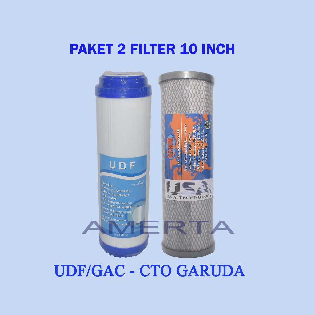 Jual Paket Filter UDF/GAC - CTO GARUDA untuk Pengganti Filter Air ukuran 10-inch/ Saringan Air ...