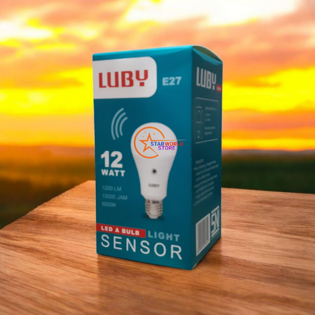 Jual LUBY Lampu Bohlam LED Sensor Cahaya Otomatis LightBulb 12 Watt ...