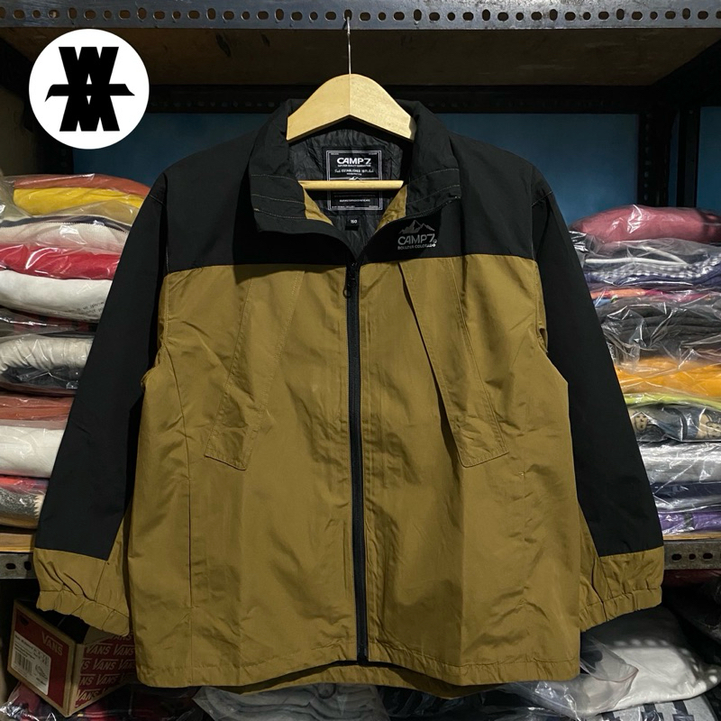 Jual Camp 7 Two Tone Jacket Brown/Hitam Size 65x57 | Shopee Indonesia