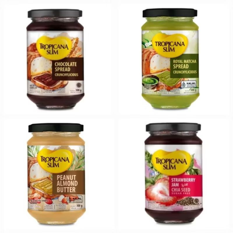 Jual Tropicana Slim Selai 300 gram - Strawberry Jam - Chocolate Spread ...