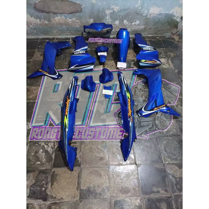 Jual full set body halus jupiter z lama jupiter cw full biru set stiker ...