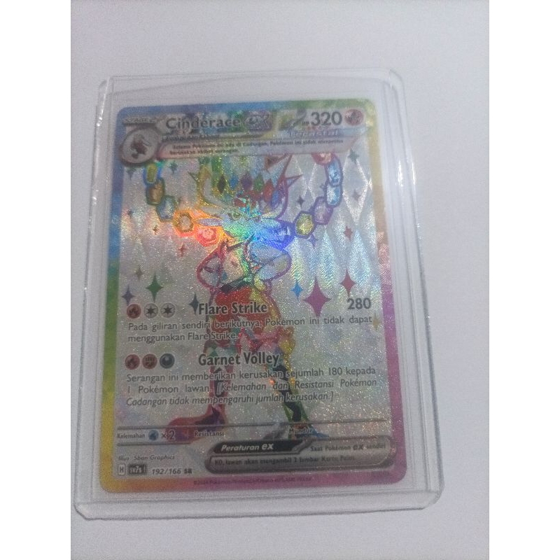 Jual Cinderace ex 192/166 SR - Pokemon TCG Indonesia | Shopee Indonesia