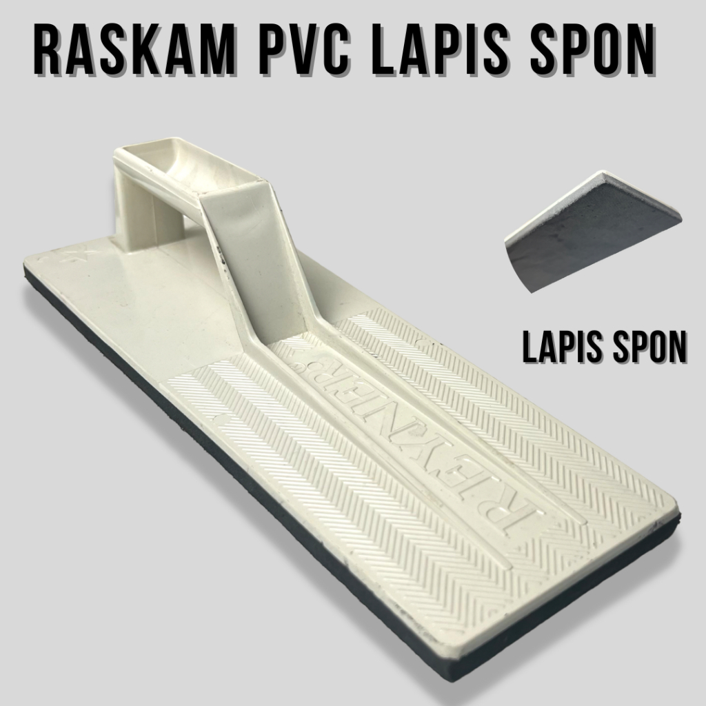 Jual Raskam Pvc + Karet Spon 30cm/Roskam Acian/Plester Plaster Alat ...
