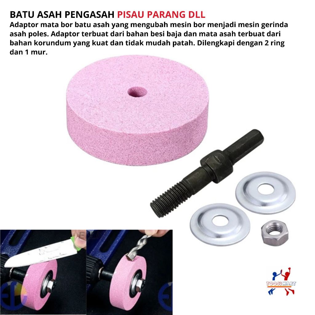 Jual Batu Asah Gerinda 3 Inch Poles Mini Grinder Batu Grinda Duduk ...