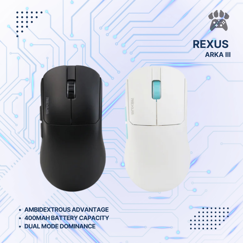 Jual Rexus Arka III RX-112 Lightweight Wireless Mouse Gaming ...