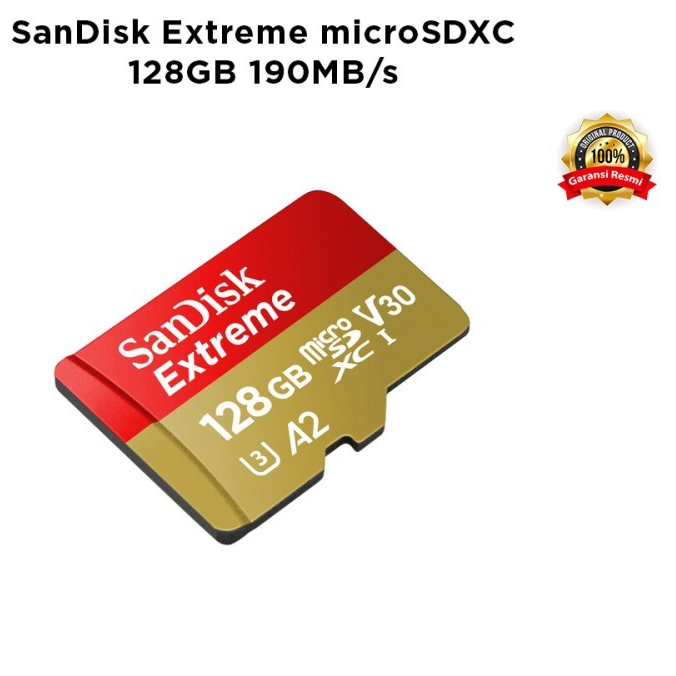 Jual SanDisk Extreme microSDXC 128GB 190MB/s - Original | Shopee Indonesia