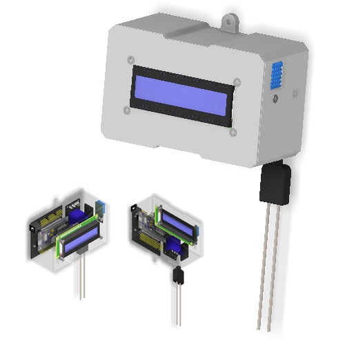 Jual Case ESP32 8266 base board DHT11 LCD 16X2 I2C Relay 1 chanel Soil ...