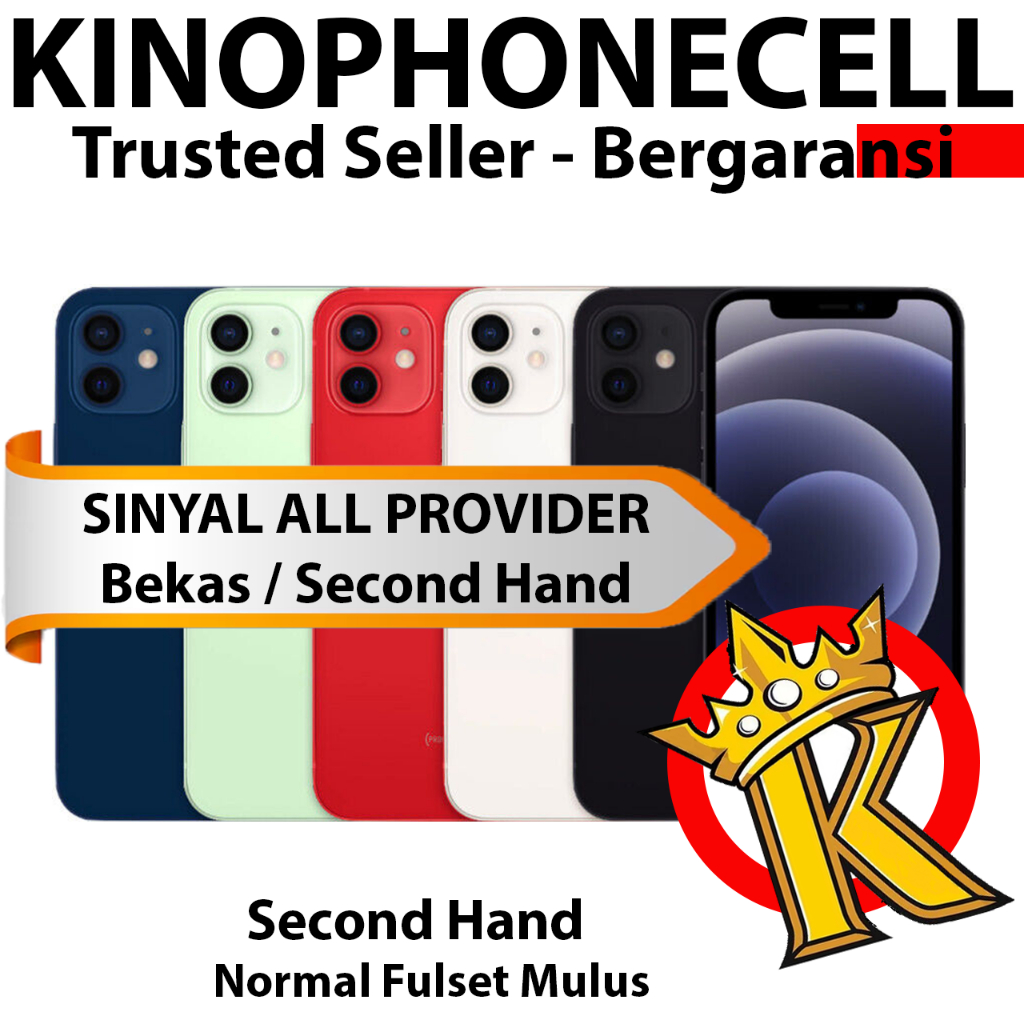 Jual iphone 12 MINI Second Normal Inter 64GB 128GB 256GB Fullset Kino ...