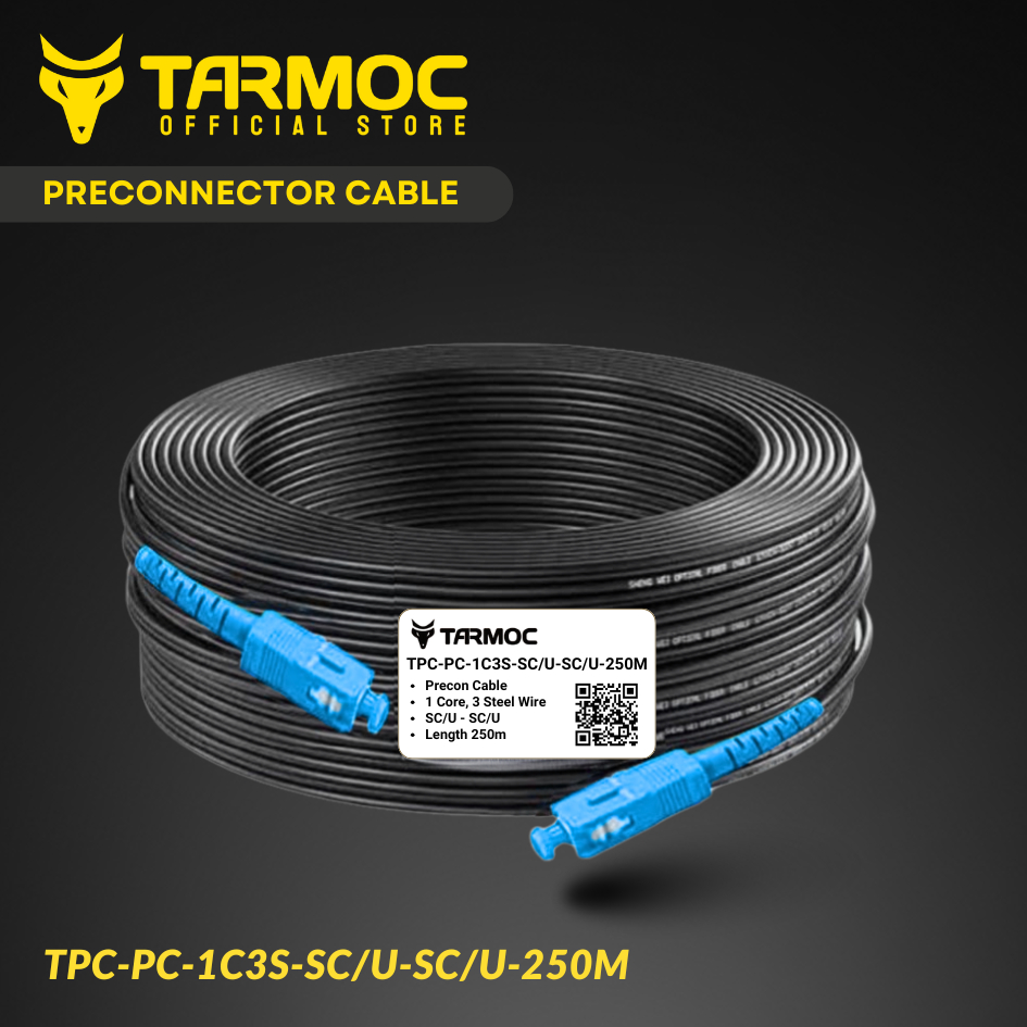 Jual Tarmoc TPC-PC-1C3S-SC/U-SC/U-250M | Preconnectorized Drop Cable ...