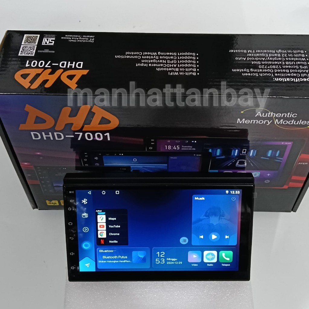 Jual Head Unit Android 7 inch Double Din Android DHD 7 inch | Shopee ...
