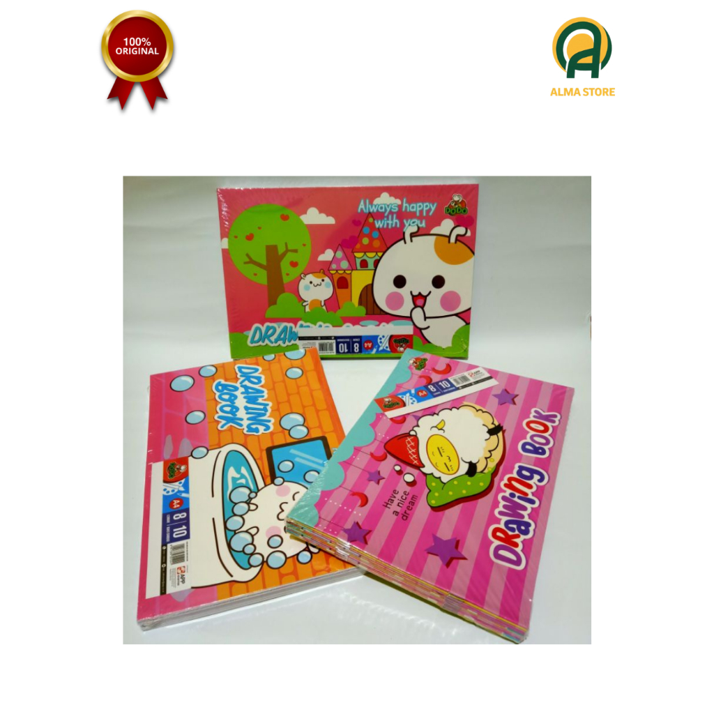 Jual BUKU GAMBARSIDU/ DRAWING BOOK A4 isi 5 pcs | Shopee Indonesia