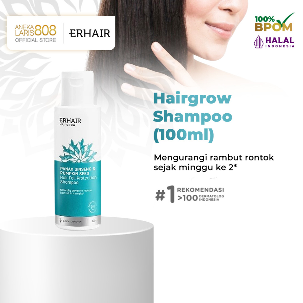 Jual Shampo Penumbuh Rambut ERHA ERHAIR Hairgrow Shampoo with Panax ...
