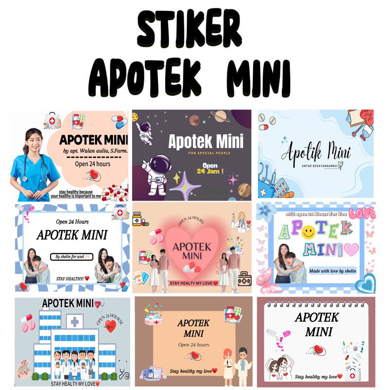 Jual Stiker apotek mini | Shopee Indonesia