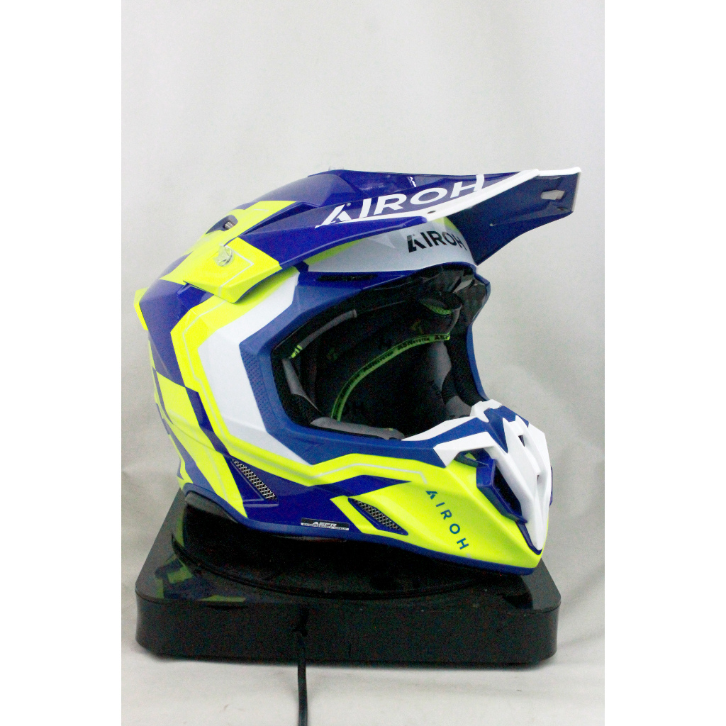 Jual HELM Motor Trail Airoh Twist 3 Dizzy Blue/Yellow Glossy | Shopee ...
