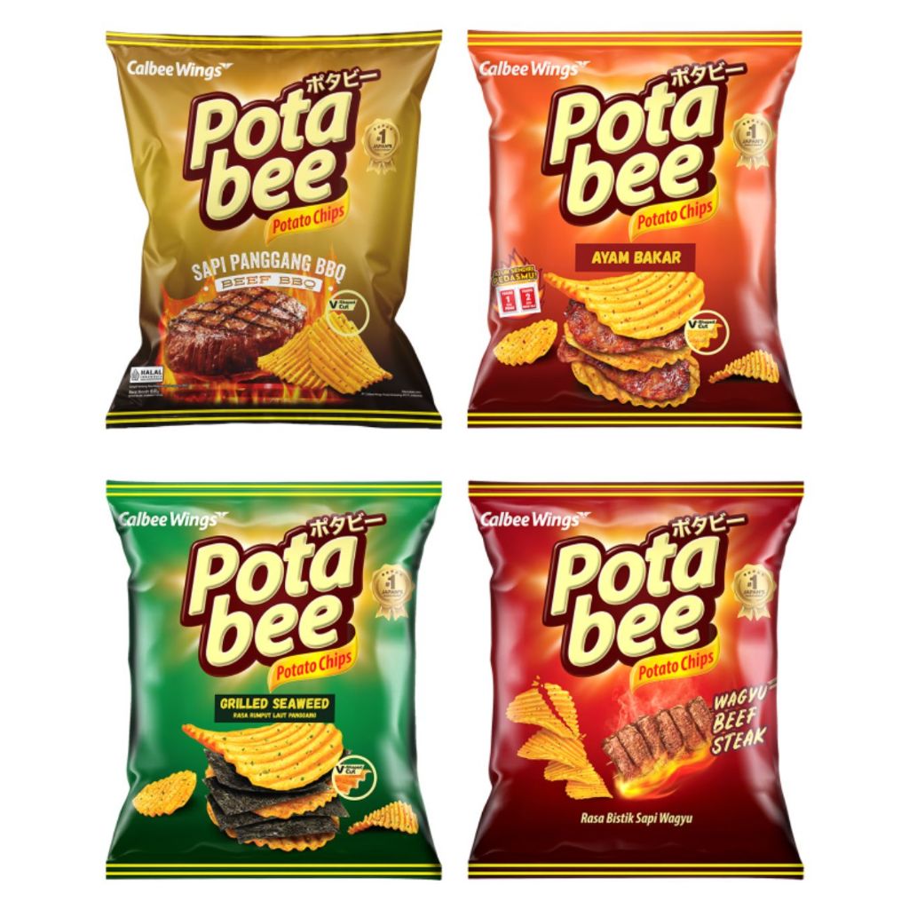 Jual Potabee Keripik Kentang Bistik Sapi Wagyu BBQ Sapi Panggang Rumput ...