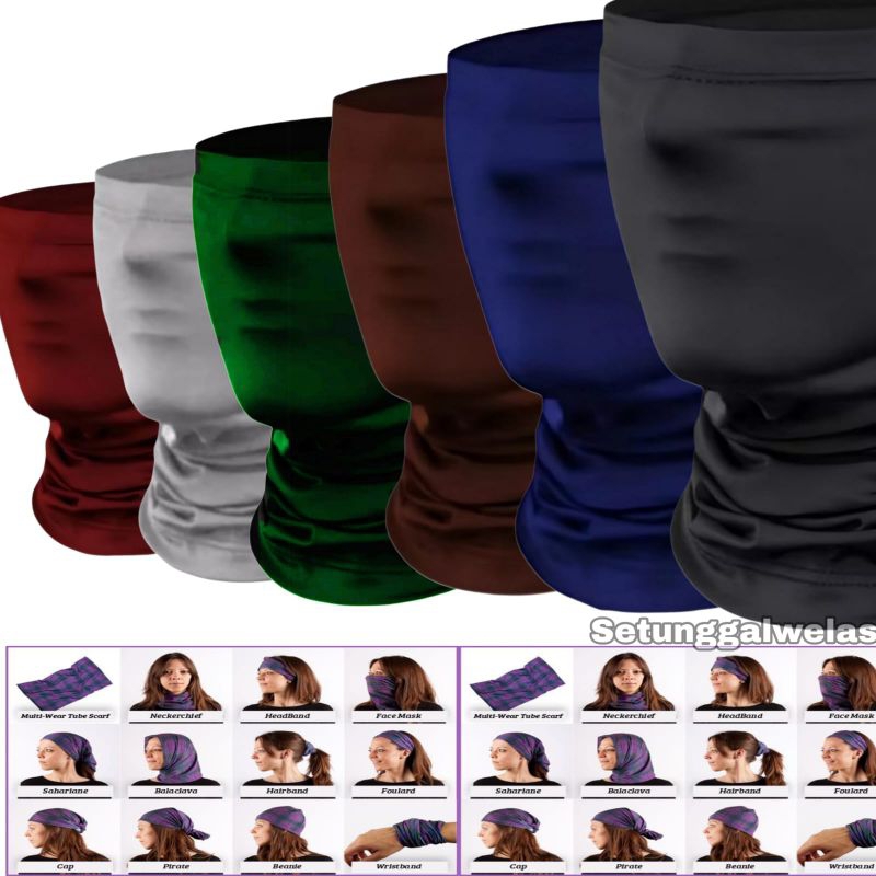 Jual Masker Buff Multifungsi Pria Wanita Berkualitas ( Baf - Buf ...