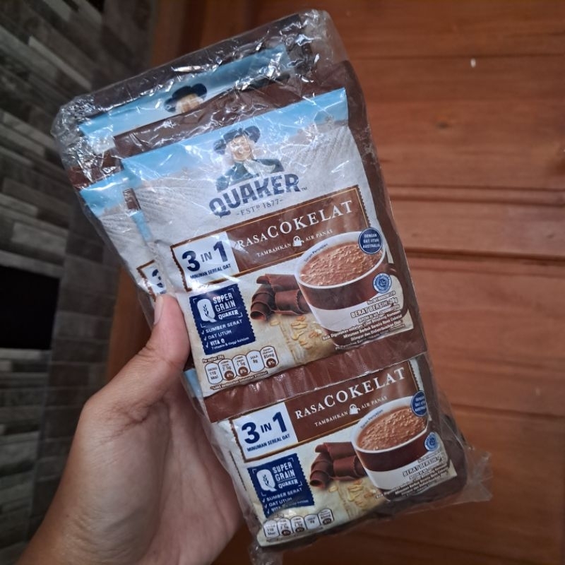 Jual Quaker Out 3in1 Rasa Coklat Vanila Minuman Sereal Oat 10pcs & 8pcs ...