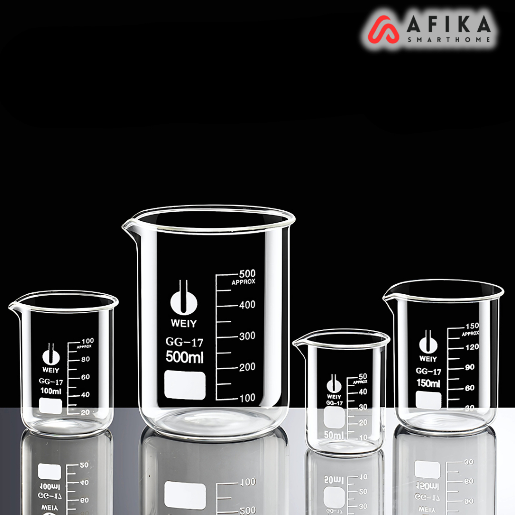 Jual Gelas Ukur Lab Kimia Multifungsi Borosilicate Glass 100ml | Shopee ...