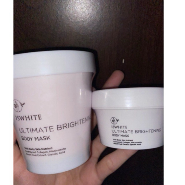 Jual ISWHITE BODY MASK ULTIMATE BRIGHTENING | Shopee Indonesia
