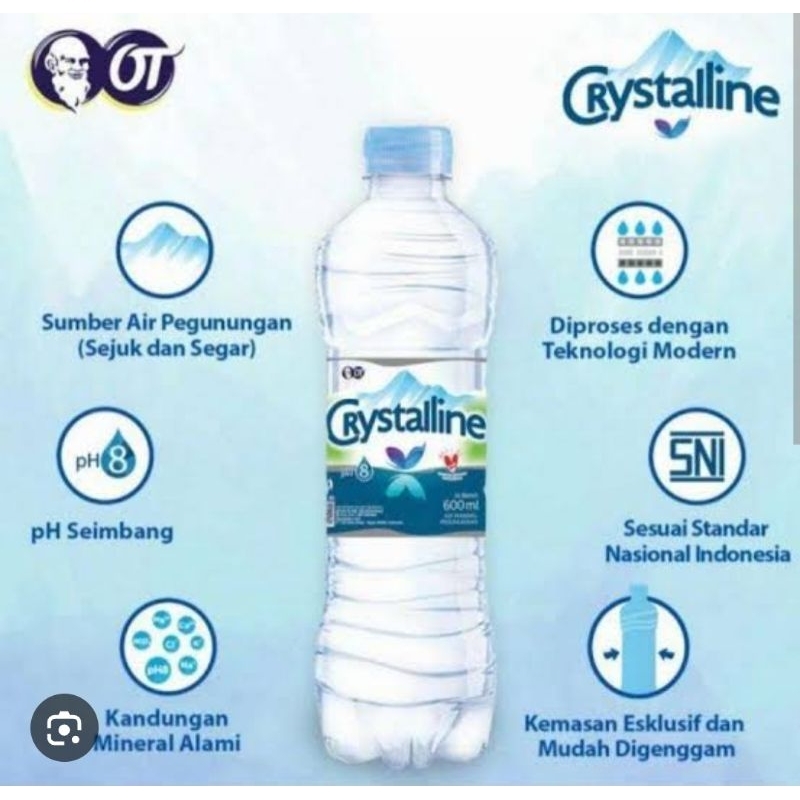 Jual Crystalin air mineral 330 ml isi 24 botol per dus | Shopee Indonesia