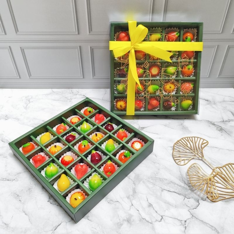 Jual Kue Lukchup Mini Khas Thailand Lookchop Kue Buah fantasi Hampers ...