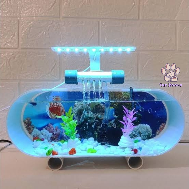 Jual (The Bool's) 1 Set Aquarium Mini /Akuarium akrilik Lengkap Dengan ...