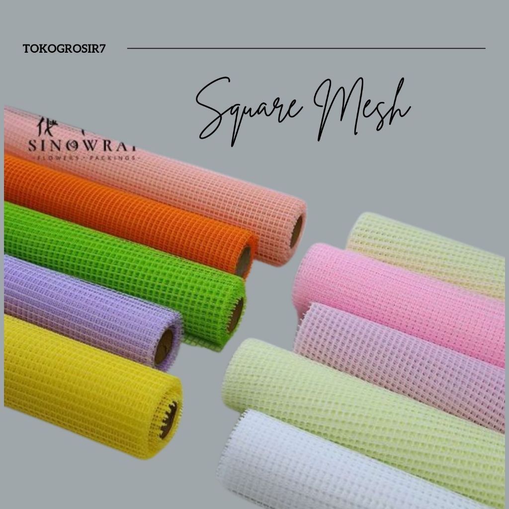 Jual Korean Jaring-Jaring Net Roll FLOWER MESH KOREAN SQUARE NET JARING ...