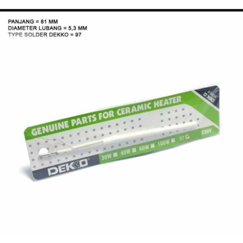 Jual RE2950 elemen solder ceramic deko dekko dg 97 77 by PCM LTC GLODOK ...