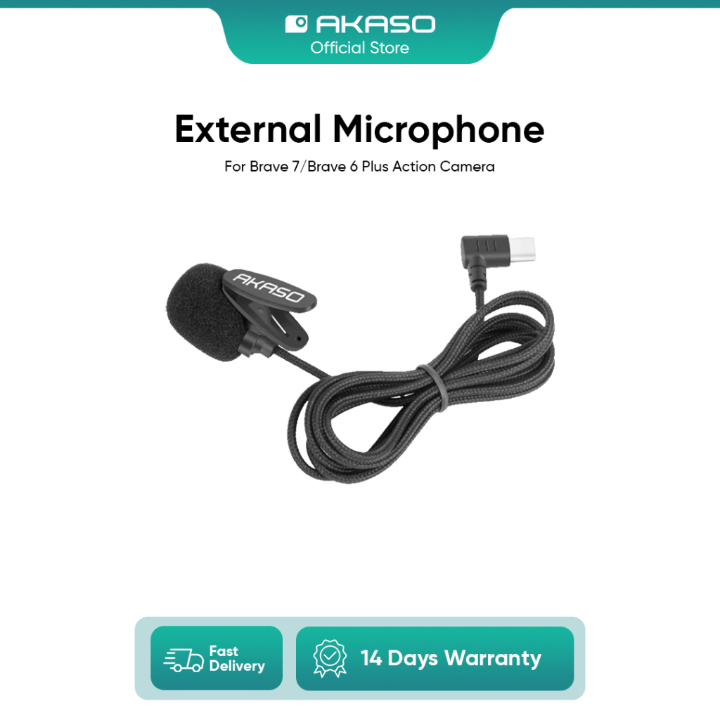 Jual Akaso External Microphone For Action Camera - Type C | Shopee ...