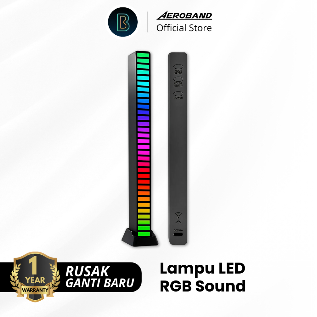 Jual AEROBAND Lampu LED RGB Sound Reactive Light Bar Musik Spektrum ...