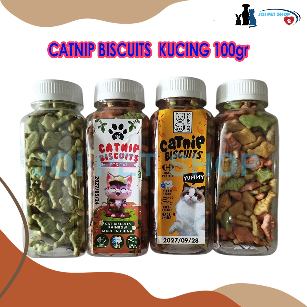 Jual Catnip Biscuit Bottle BISCUITS Snack Kucing Biskuit Catnip Botol ...