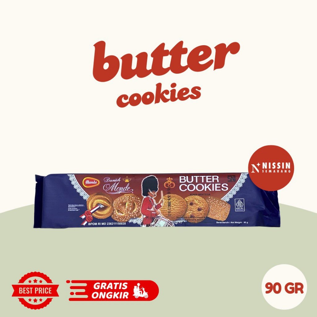 Jual Monde Biskuit Butter Cookies Mini 90gr | Shopee Indonesia