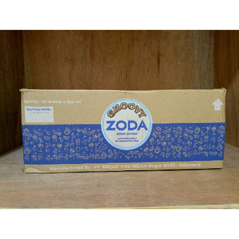 Jual Groovy Zoda Soda Water 250 ml 1 Karton | Shopee Indonesia
